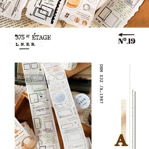 6 Types Mo Card Fragment Traces Washi Tape Crafting Paper, Journaling ...