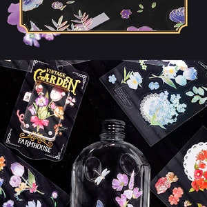 8 Sheets Simno Series Stickers,junk Journaliing,sticker Gift Set ...