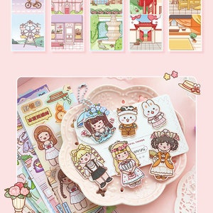 50 Sheets Simno Series Stickerskorean Stationeryjournaling - Etsy