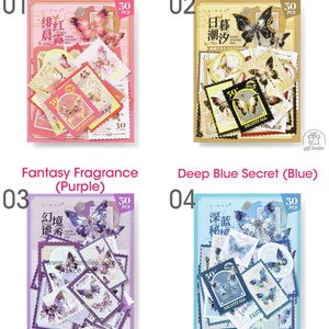 4 Types Simno Letterhead Sticker Packs, Scrapbooking Pack, Journal ...