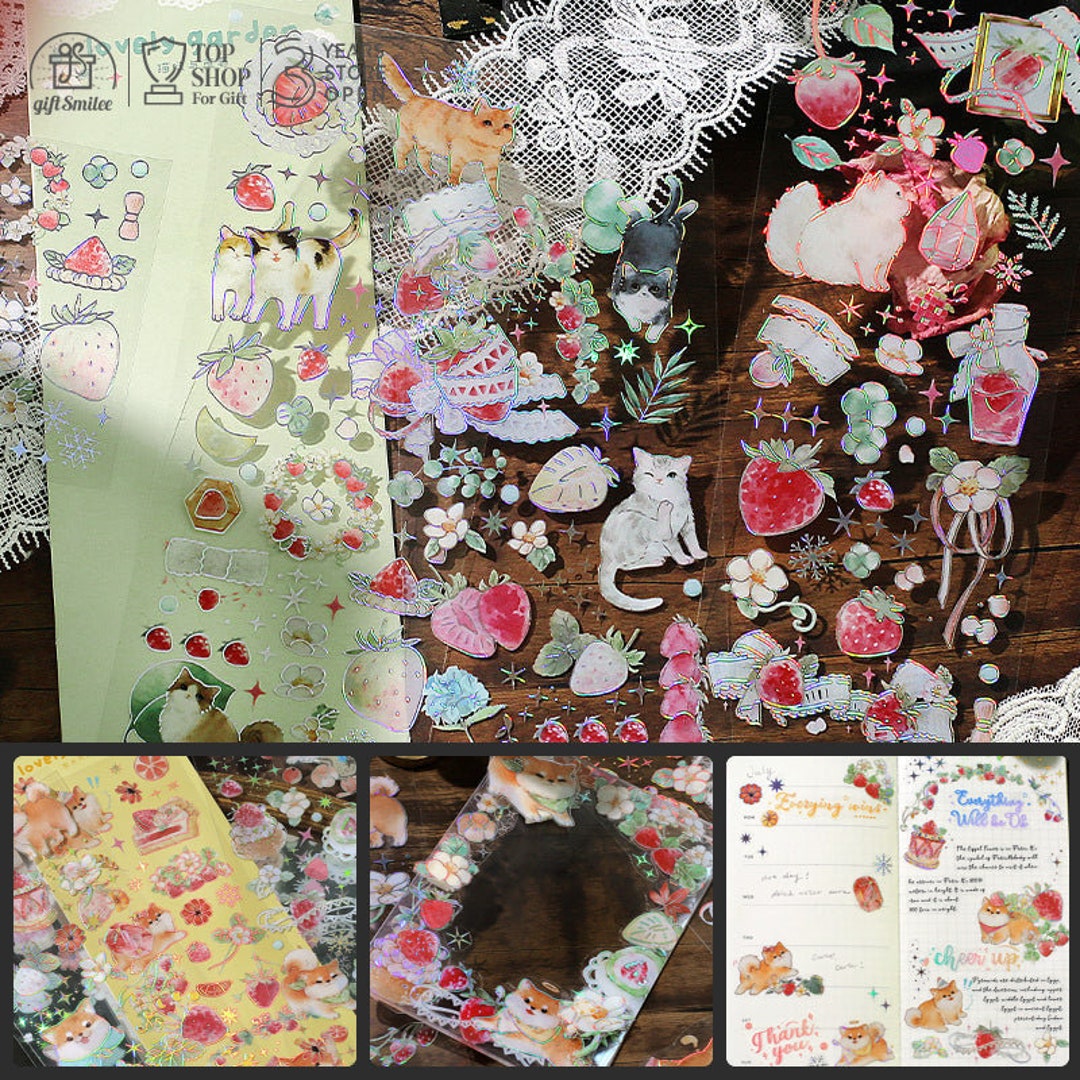 3 Sheets Cardlover Series Stickersfriend Themedstationery - Etsy