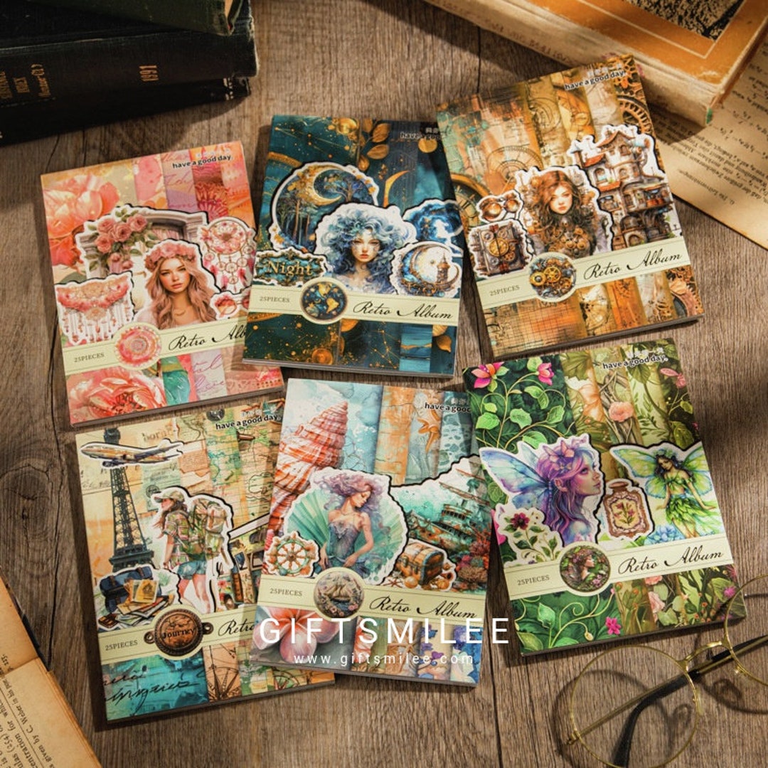 6 Types | Good Day Retro Yearbook | Sticker Book, Journal Embellishment ...