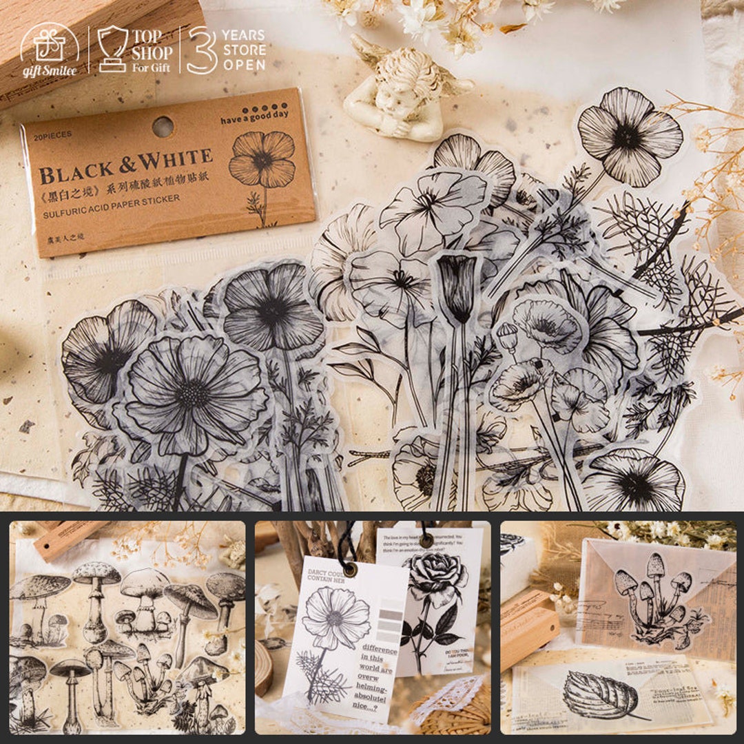 20 Sheets Good Series Stickers,salt Style,ephemera Lot,journal Starter ...