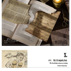 30 Sheets Yu Series Collage Set,jourmaling Supplies,vintage Journal,diy ...