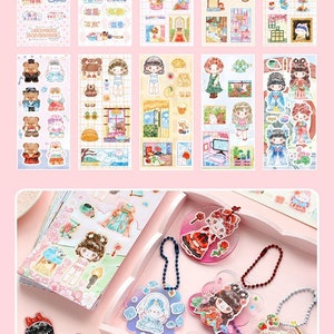 50 Sheets Simno Series Stickerskorean Stationeryjournaling - Etsy