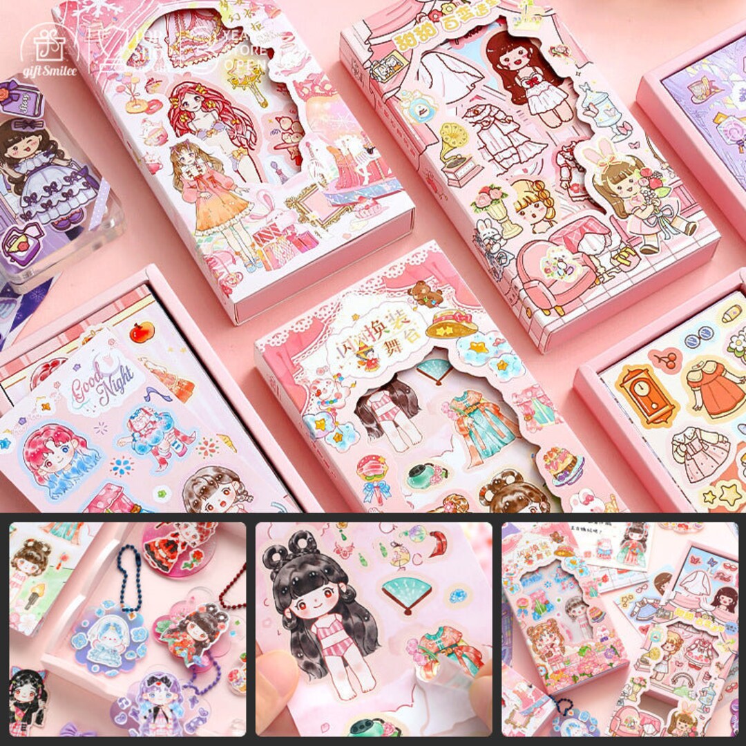 50 Sheets Simno Series Stickerskorean Stationeryjournaling - Etsy