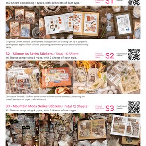 40pcs, Junk Journal Stickers Planner Stickers - Journal Supplies, Books ...