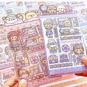 5 Sheets Telado Series Stickers,art Material,paper Memo,junk Jurnaling ...