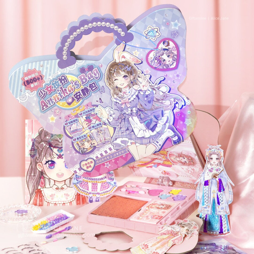 2 Types Simno Girly Dress up Material Package Journal Decals, Bullet ...
