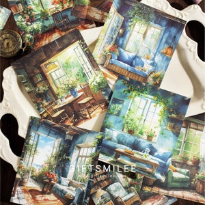 4 Types Yanji Colorful Street Scene Collage Kit, Journal, Card Making ...