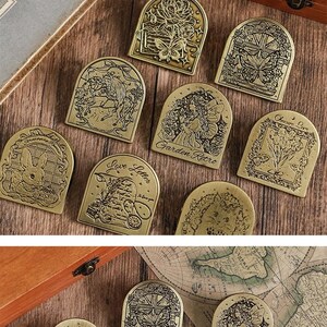 Retro Metal Clips, Strong Paper Clip, Traveler Notebook TN, Stationery ...