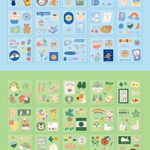 100 Sheets Simno Stickers,junk Journal,seasons,planner Suipplies ...