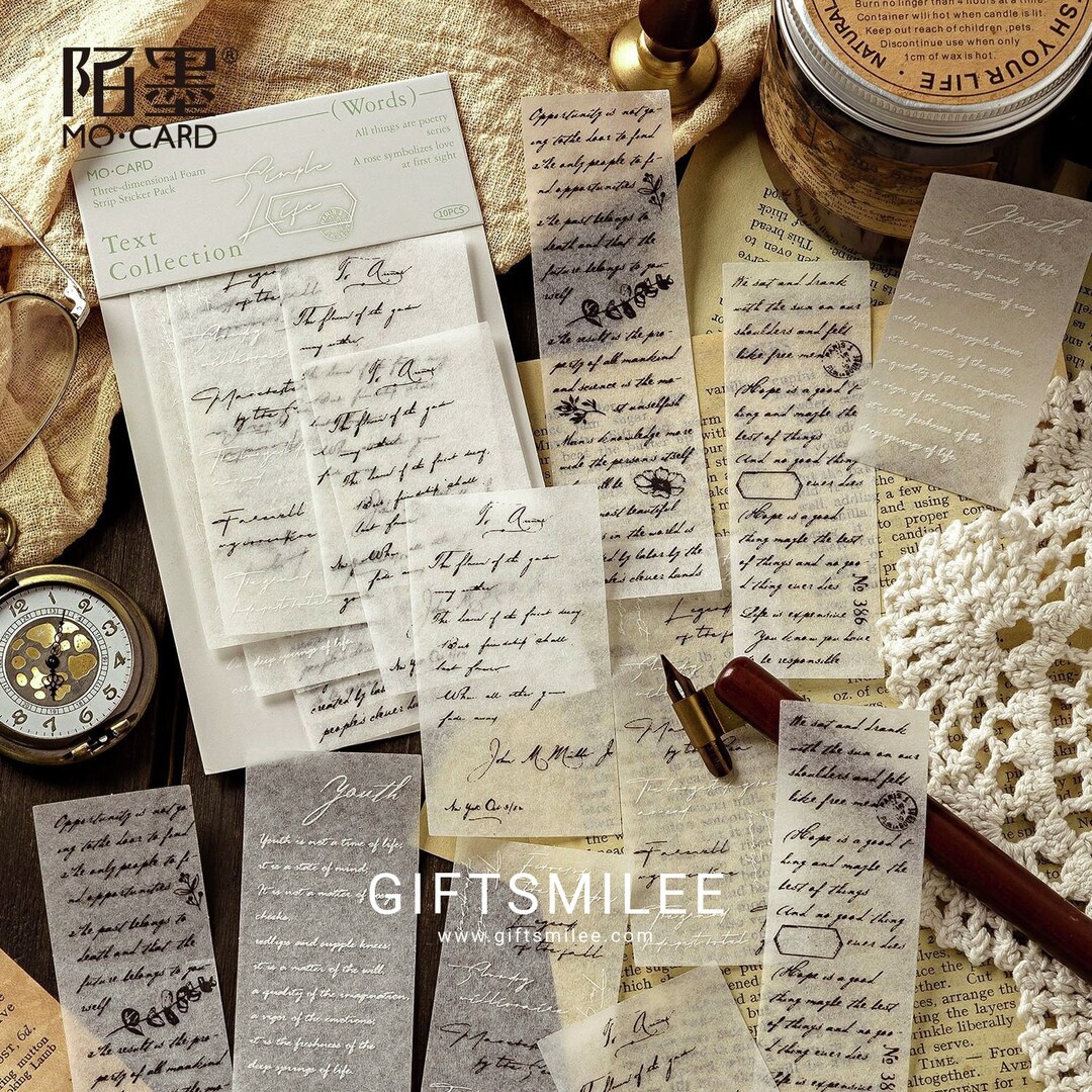 6 Types Mo Card Poetry in Everything Sticker Packs, Daily Item, Paper ...