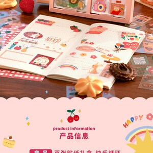 100 Sheets Simno Stickers,junk Journal,seasons,planner Suipplies ...