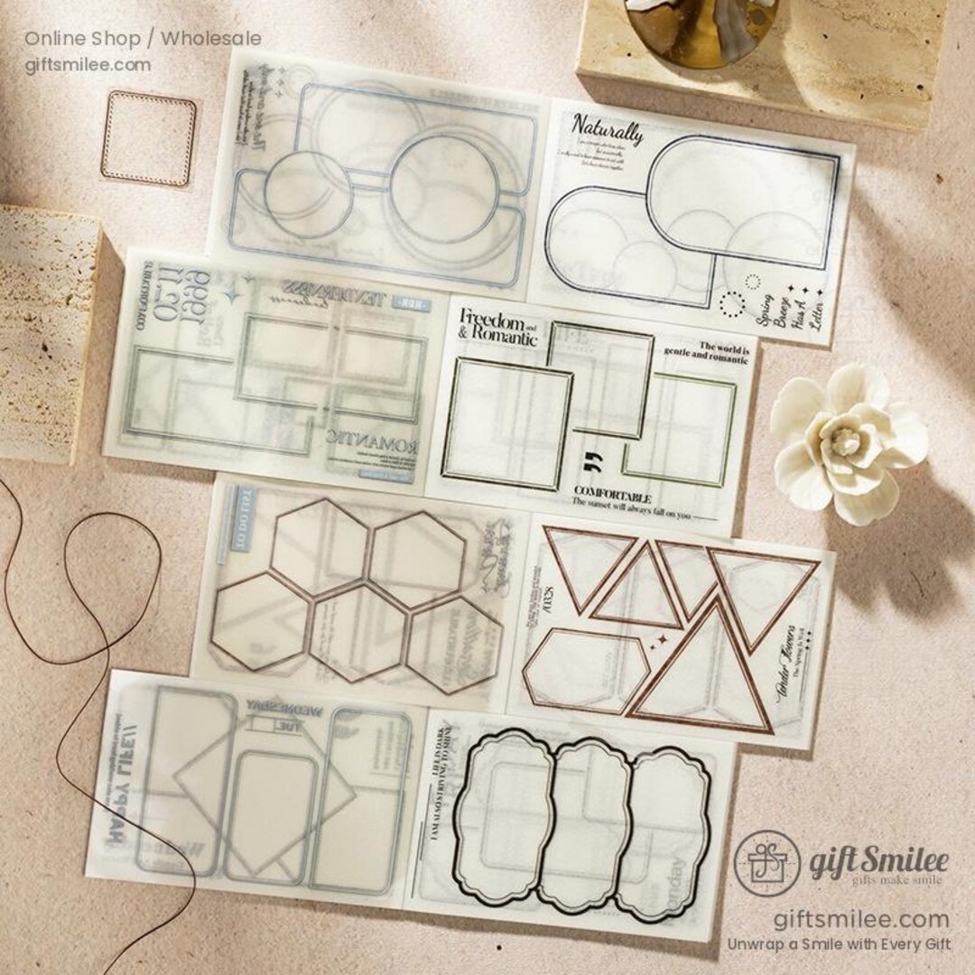4 Types | Border Theory Sticker Book | Cartoon Journal Set, Gift ...