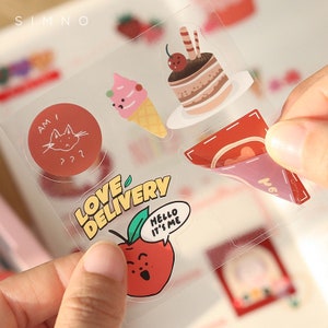 100 Sheets Simno Stickers,junk Journal,seasons,planner Suipplies ...