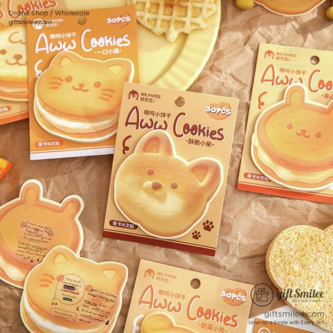 4 Types | Awooo Cookies Sticky Notes | Girls Lift Craft, Adhesive ...