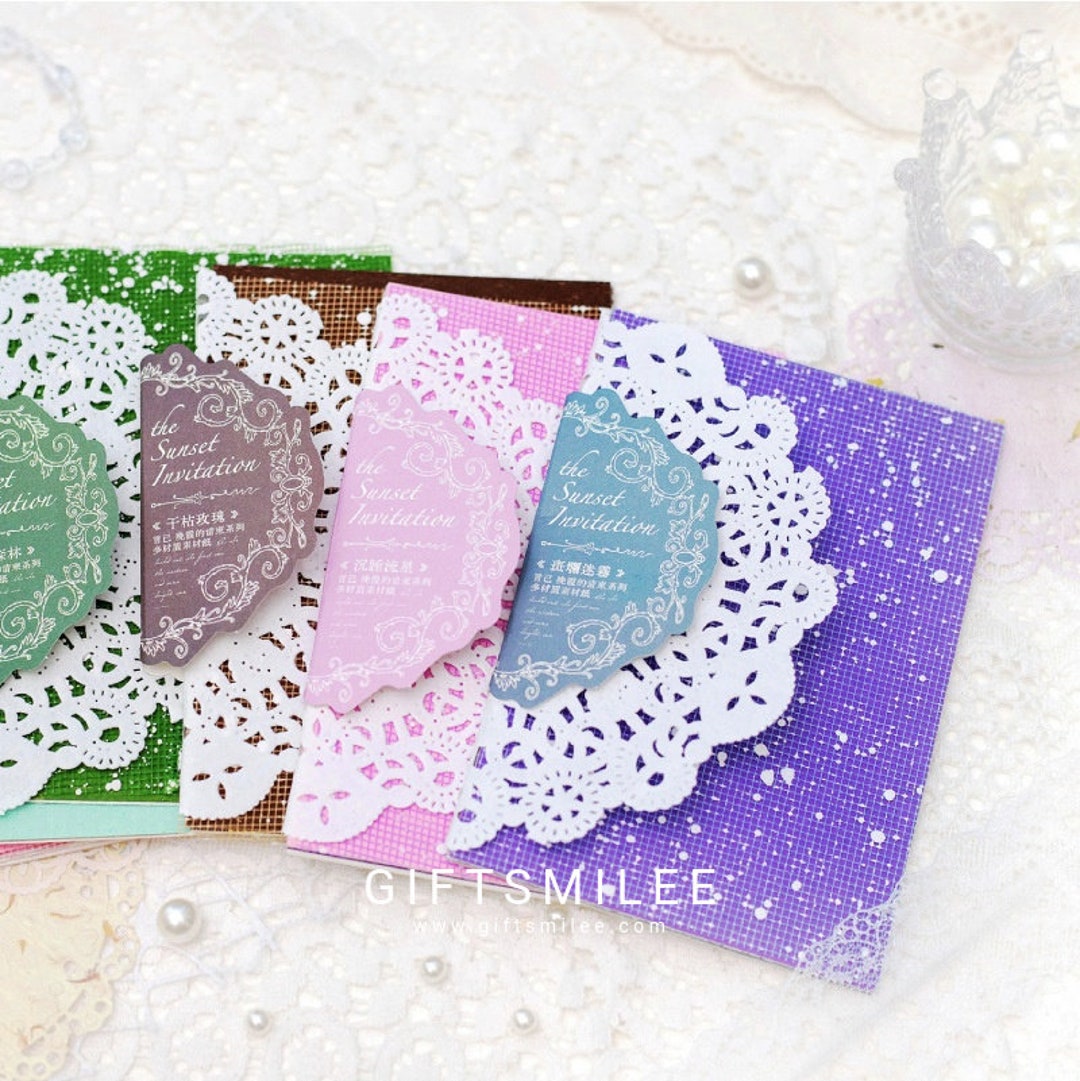 5 Types Yanji Sunset Invitation Collage Kit, Girl Wrapping, Laptop ...