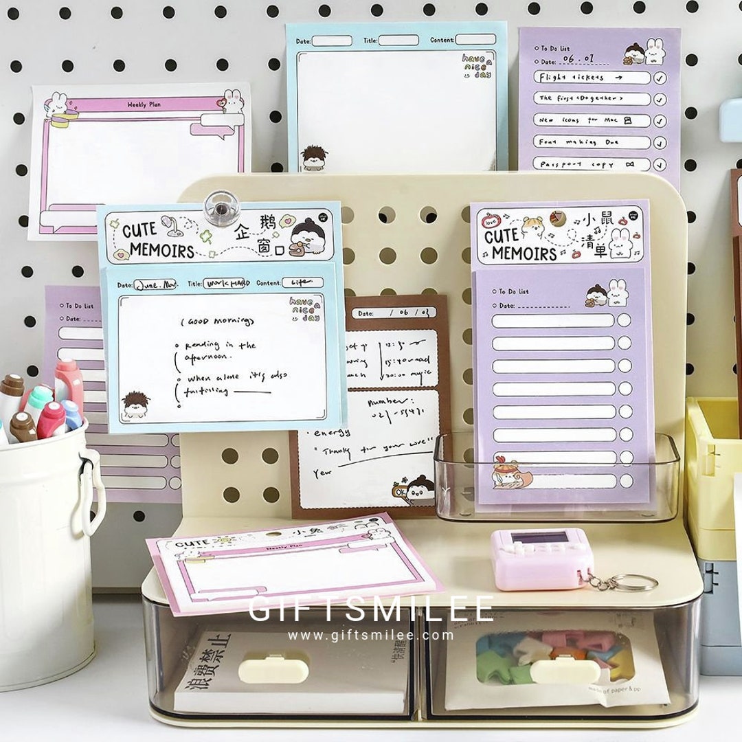 4 Types Infeelme Lovely Notes Notepads, Washi Ephemera, Craft Gift ...