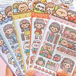 5 Sheets Telado Series Stickers,art Material,paper Memo,junk Jurnaling ...