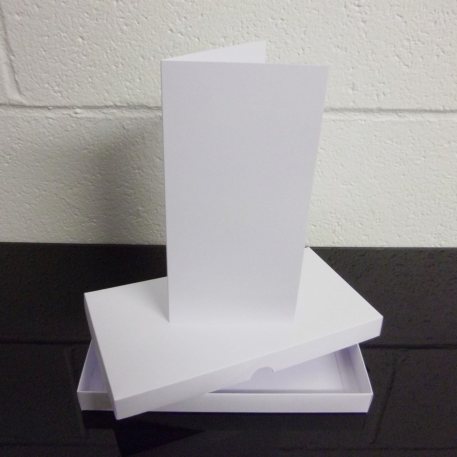 DL White Greeting Card Box / Wedding Invite Box With Cards Choose ...