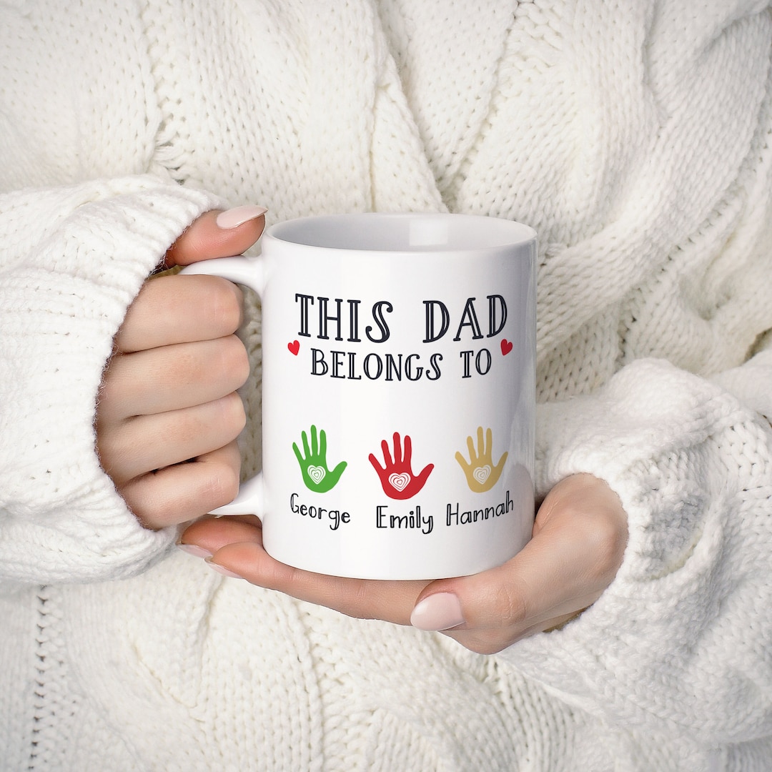 Personalised Dad Mug Father's Day Dad Gift Fathers Day Mug Child Name ...