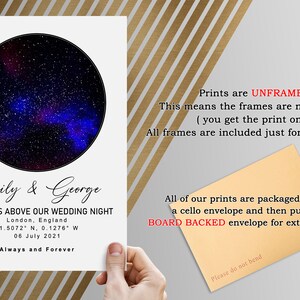 Star Map Night Sky Wall Art • Unique Star Map Print Anniversary Gift ...