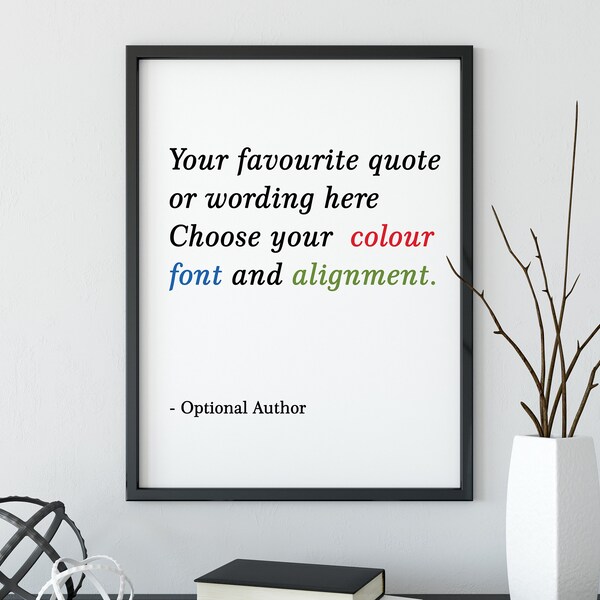 Custom Quote Print - Etsy