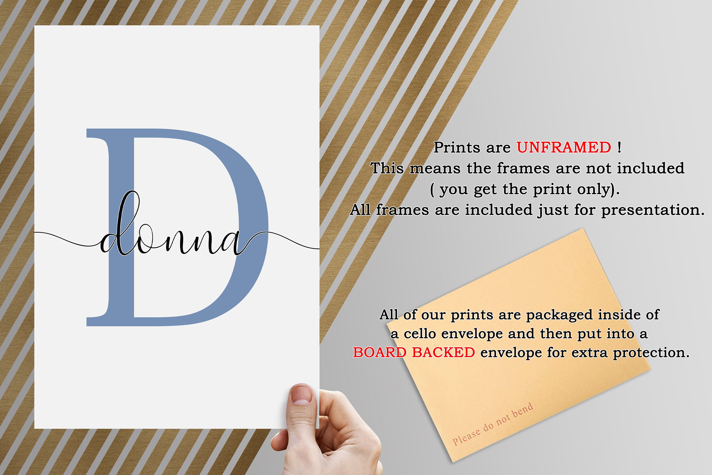 Personalised Name and Initial Name Print Custom Name Initial - Etsy UK