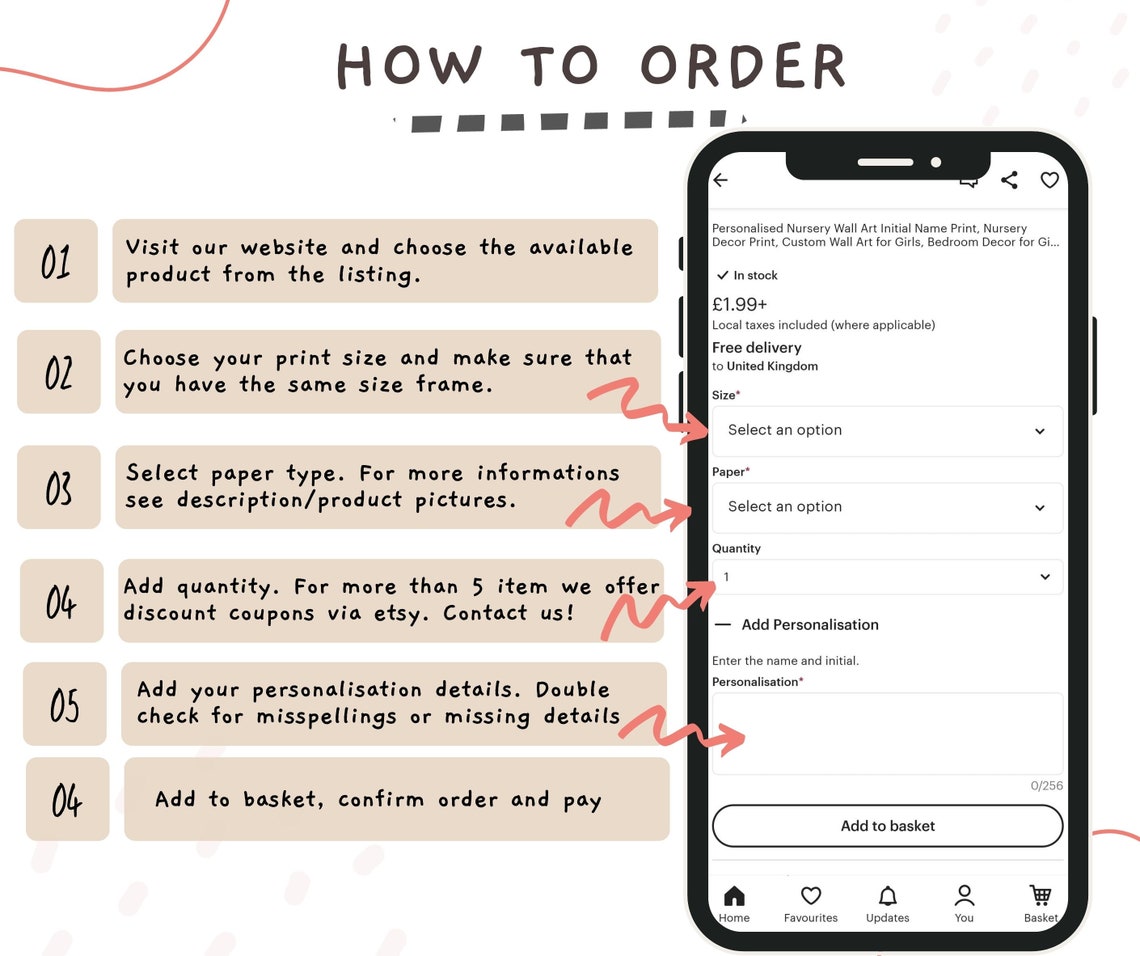 Personalised Name and Initial Name Print Custom Name Initial - Etsy UK