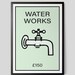 Water Works Wall Print for Bathroom • Bathroom Wall Art • Funny ...