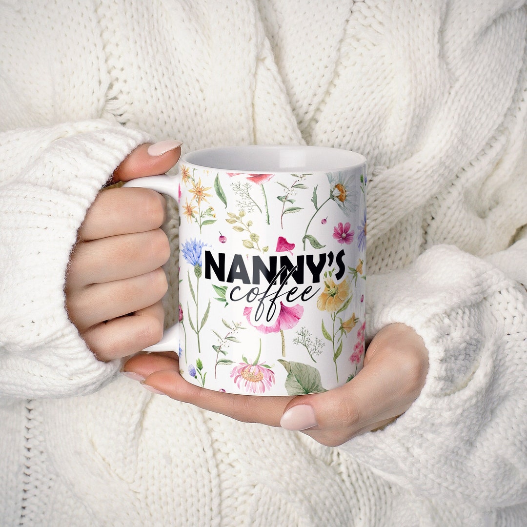 Personalised Nanny Coffee Mug, New Grandparents Gifts Ideas, Grandma ...