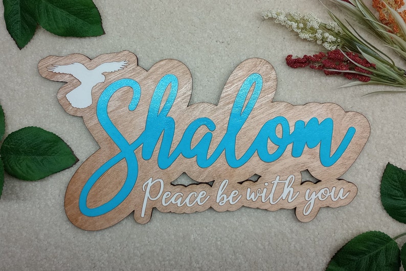 Shalom Peace Be With You Wall Decor - Etsy