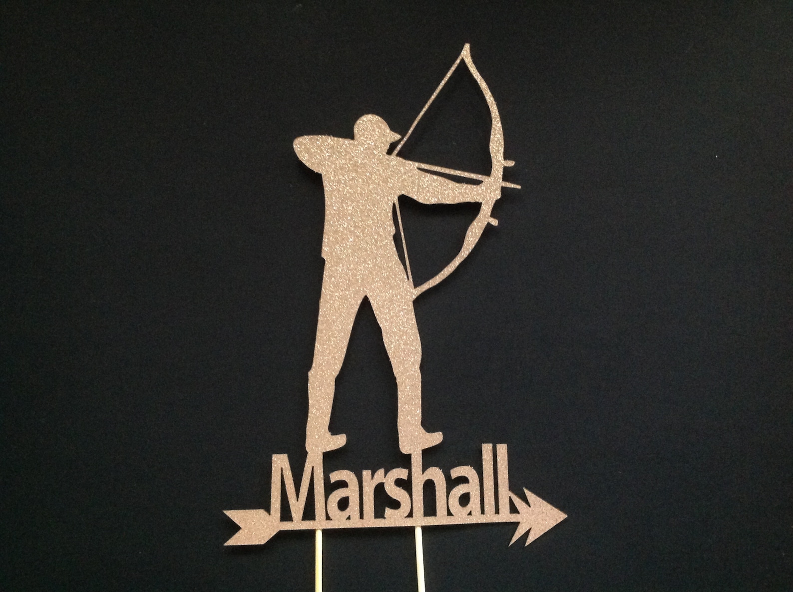 Bow Hunter Cake Topper, Hunting Theme Party, Archery Cake Topper ...