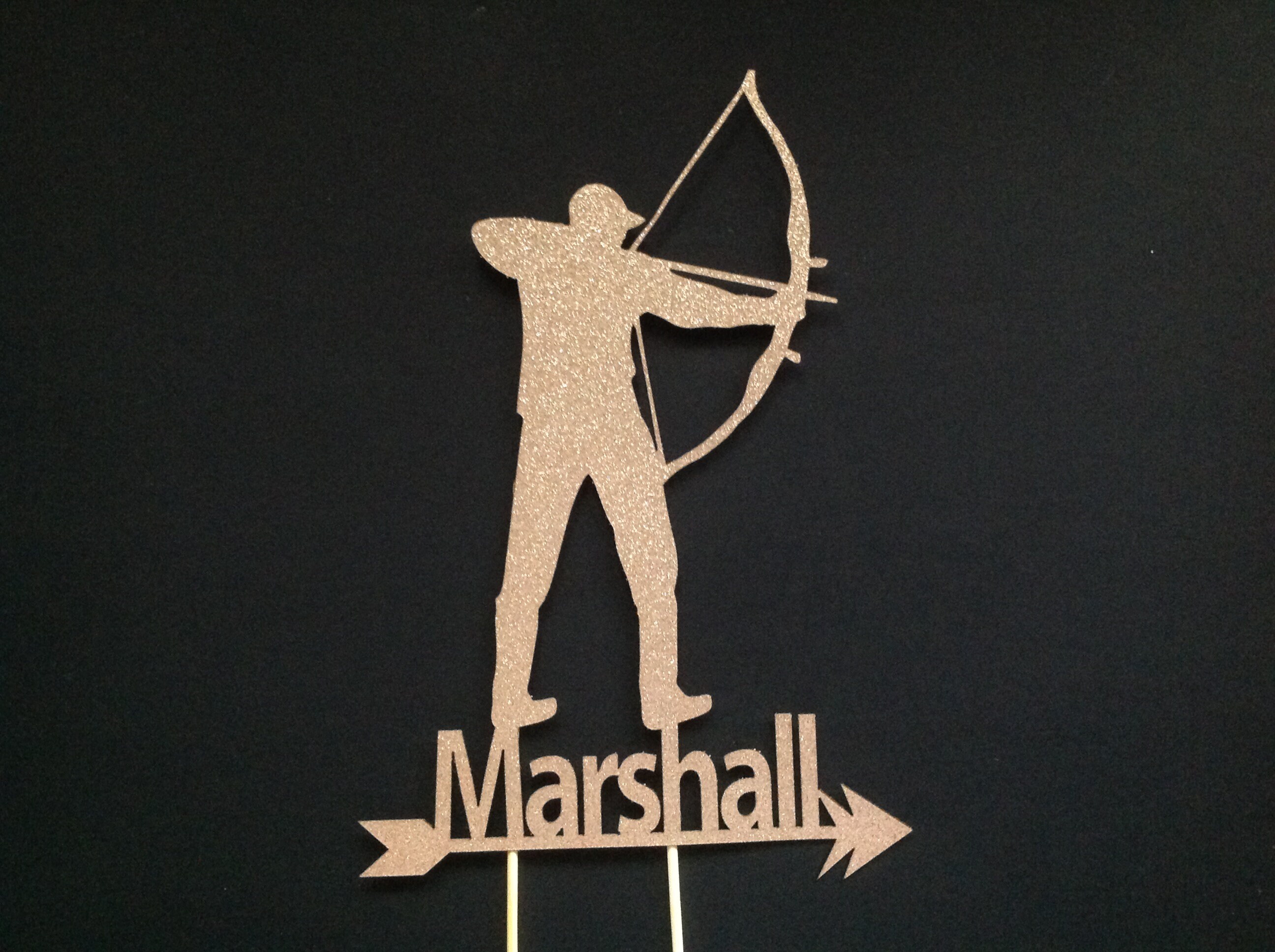 Bow Hunter Cake Topper, Hunting Theme Party, Archery Cake Topper ...