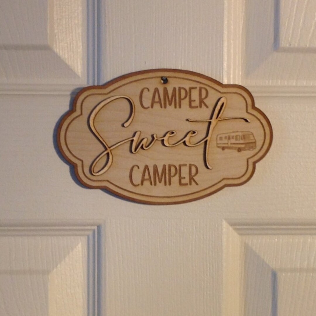 RV Camper Plaque Sign "camper Sweet Camper" - Etsy