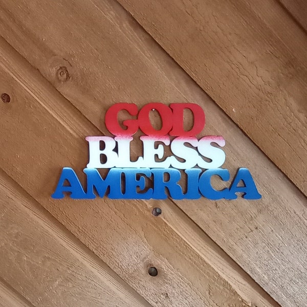 God Bless America Sign Etsy
