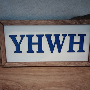 Yahweh, the Name of God, Framed Shelf or Wall Decor Plaque - Etsy