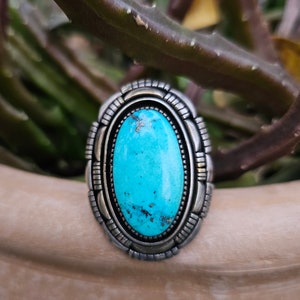 Large Vintage Native American Navajo Turquoise Ring - Etsy