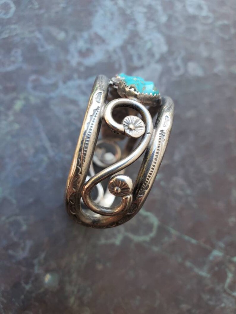 Native American Zuni Dan Simplicio Turquoise Bracelet Cuff - Etsy