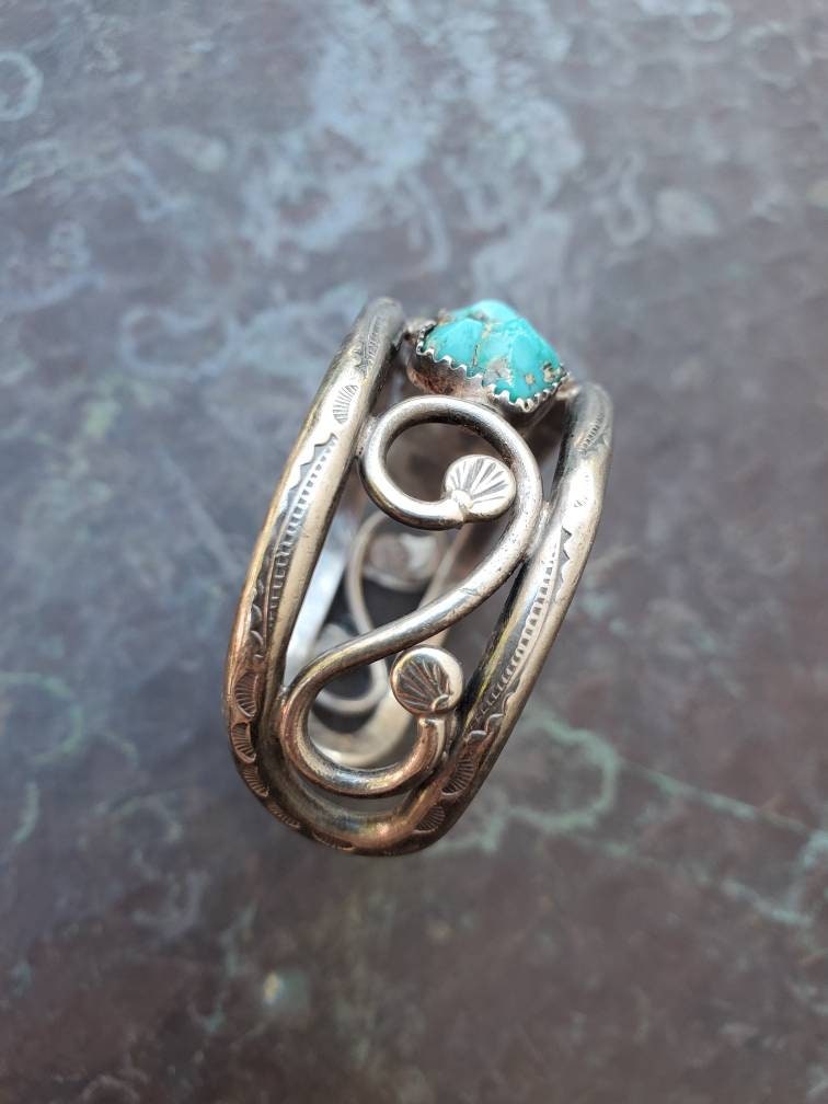 Native American Zuni Dan Simplicio Turquoise Bracelet Cuff - Etsy
