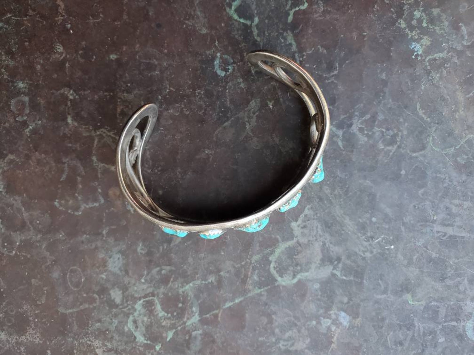 Native American Zuni Dan Simplicio Turquoise Bracelet Cuff - Etsy