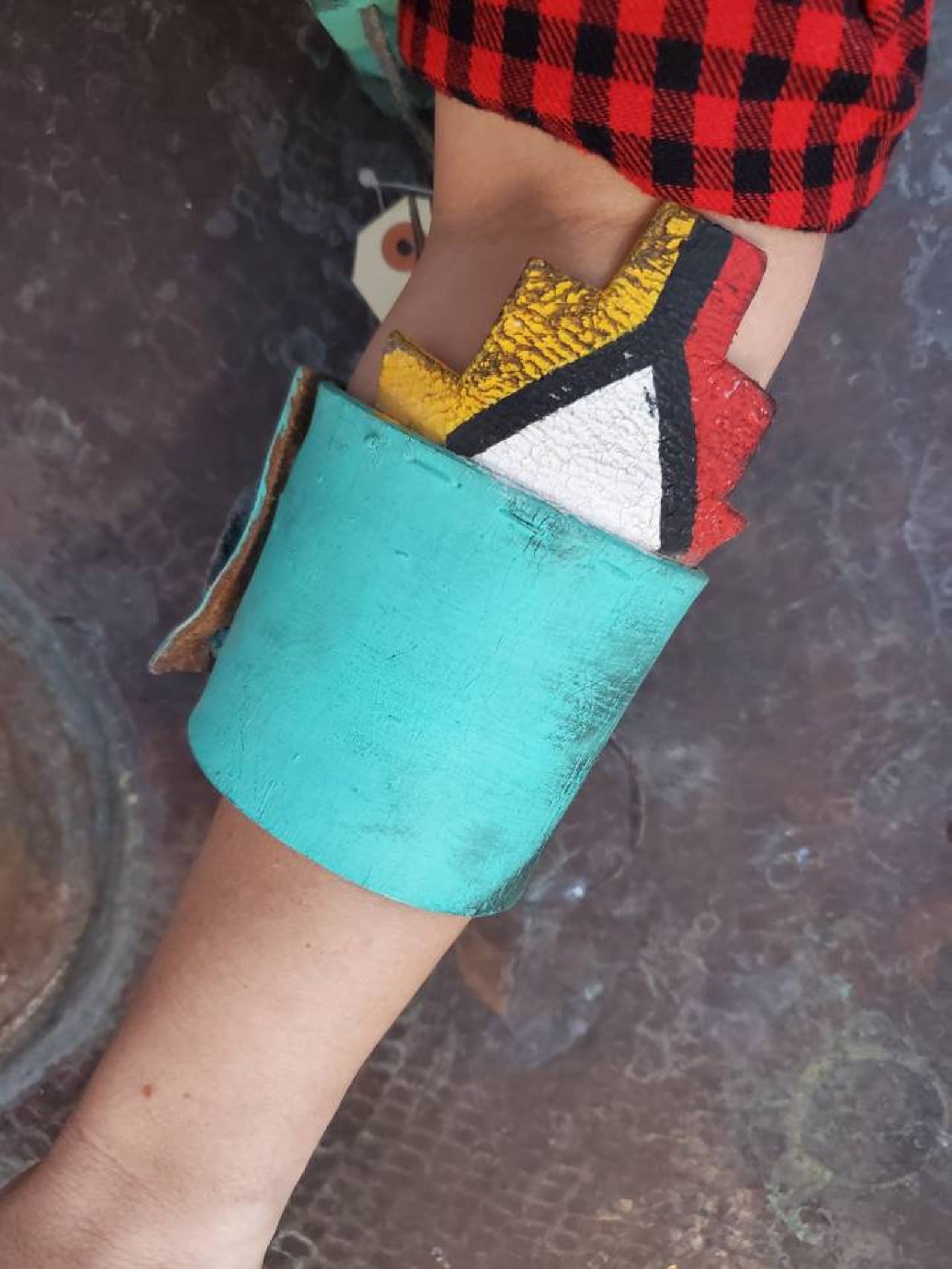 Native American Hopi Leather Dance Arm Bands - Etsy