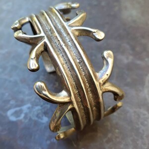 Vintage Native American Cast Silver Bracelet Cuff - Etsy