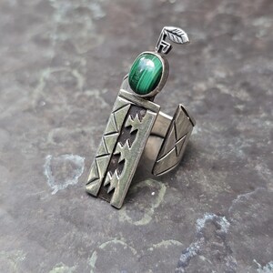Native American Navajo Alice Platero Malachite Kachina Ring - Etsy