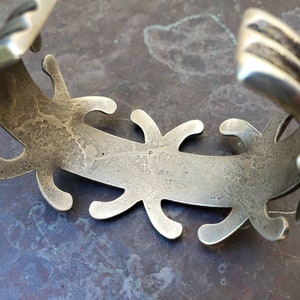 Vintage Native American Cast Silver Bracelet Cuff - Etsy