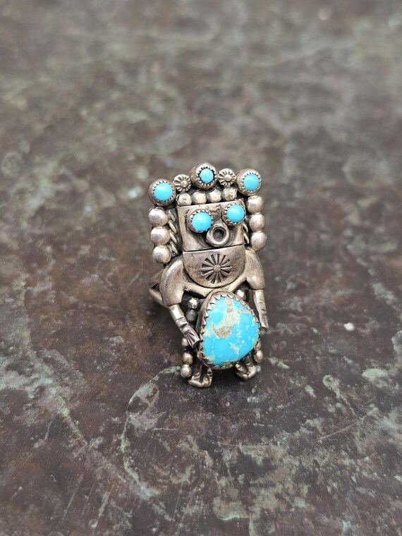 Native American Navajo Jerry Roan Turquoise Kachina R… - Gem