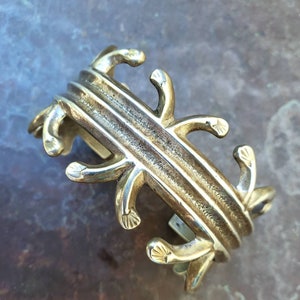 Vintage Native American Cast Silver Bracelet Cuff - Etsy