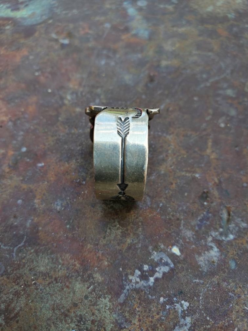 Native American Andy Cadman Chief Head Silver Ring | Etsy