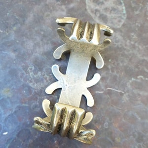 Vintage Native American Cast Silver Bracelet Cuff - Etsy